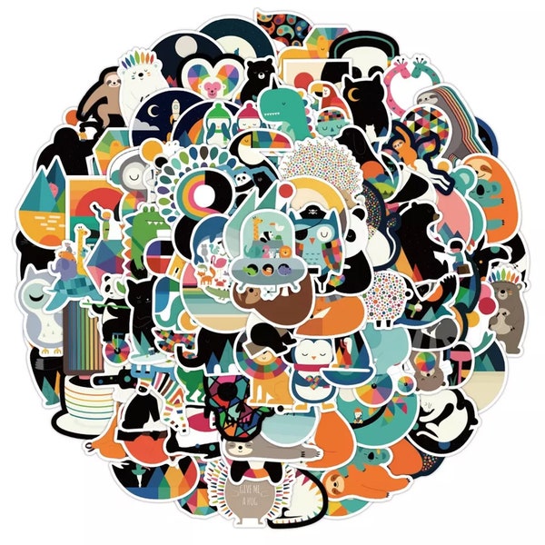 Animal Stickers - Etsy