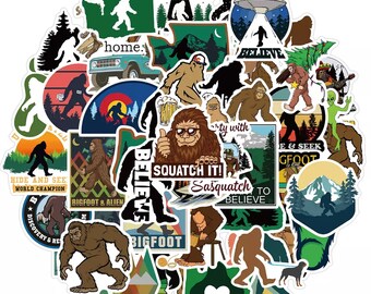 Bigfoot Waterproof Sticker - Etsy