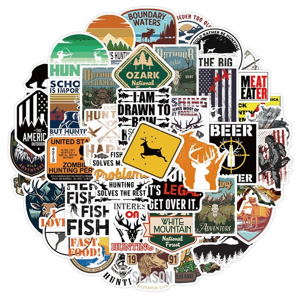 Hunting Sticker - Etsy