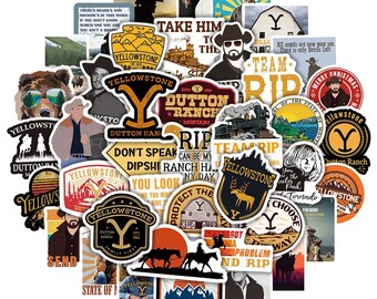 Yellowstone Sticker Pack - Etsy