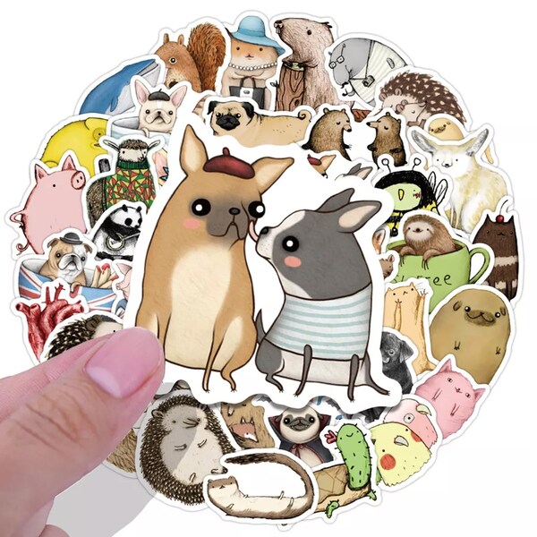 Pug Sticker Pack - Etsy