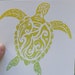 Sea Turtle Vinyl Decal, Turtle Decal, Turtle Sticker, Car Decal, Window ...