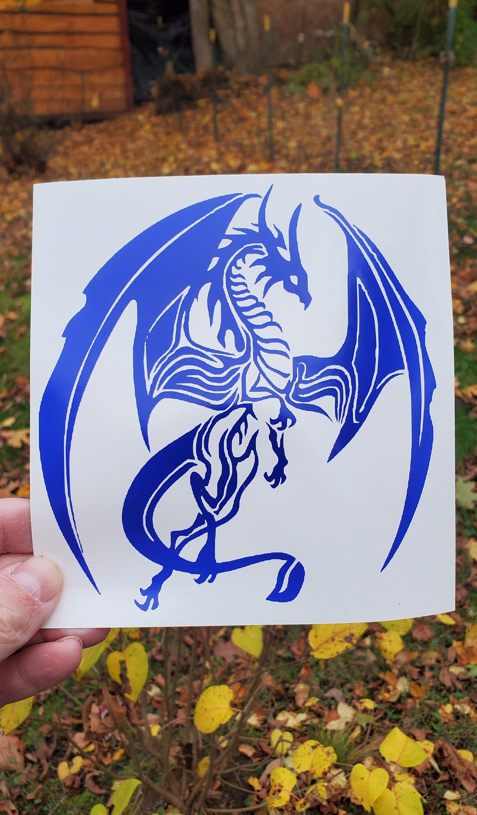 Dragon Vinyl Decal Laptop Decal Car Decal Bumper Sticker - Etsy