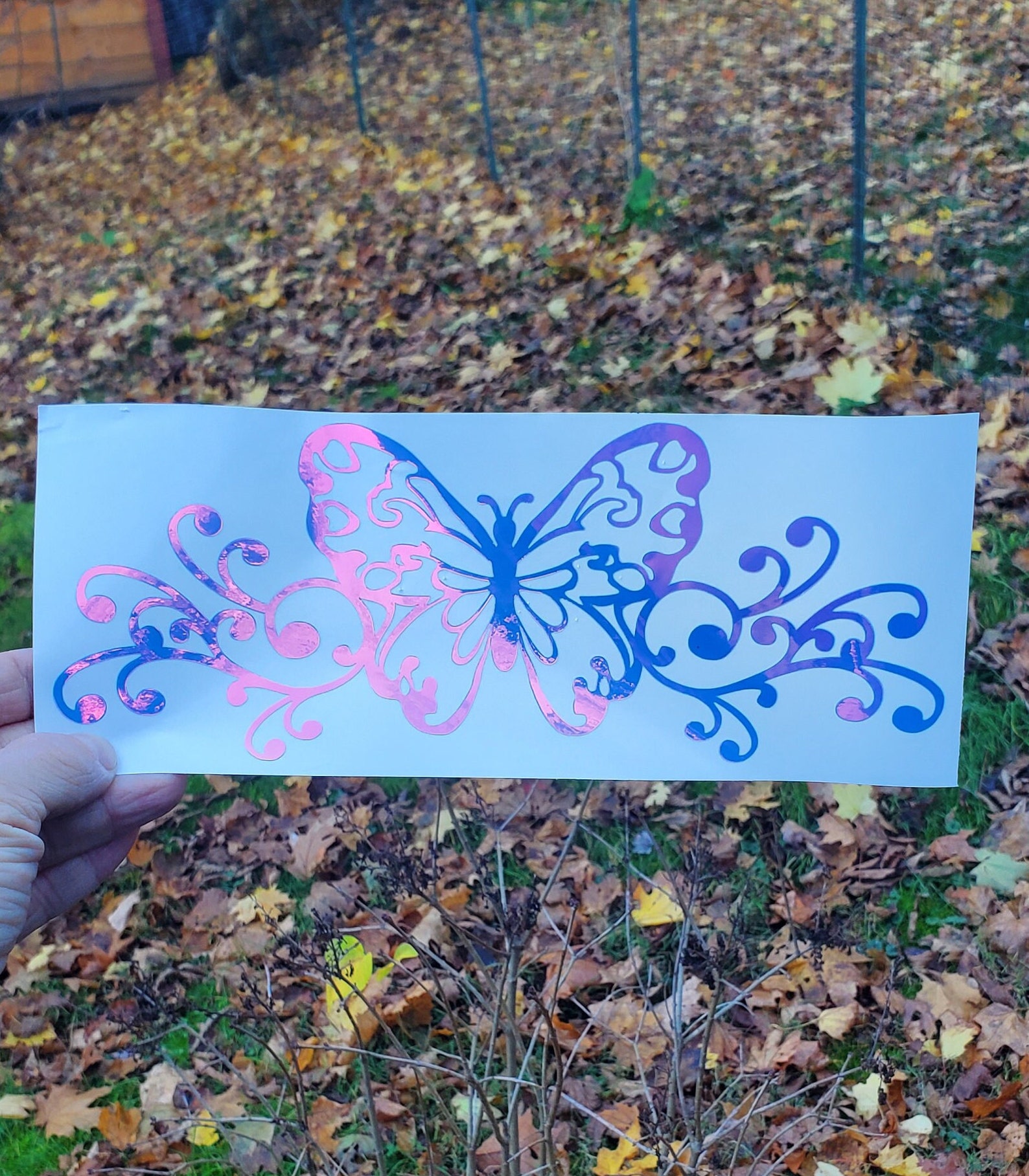 Butterfly Vinyl Decal Vinyl Sticker Scrapbook Car Window - Etsy