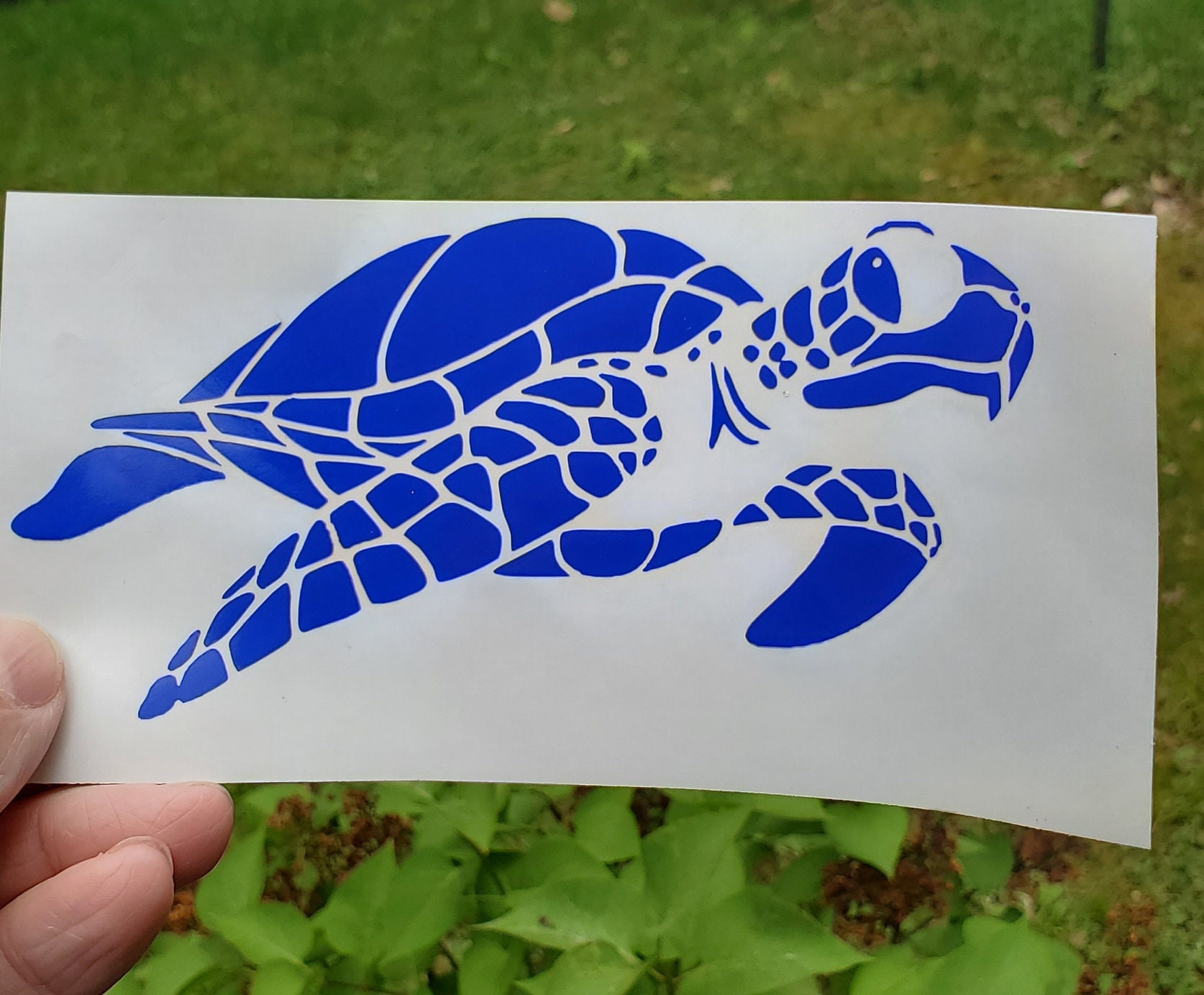 Sea Turtle Vinyl Decal Turtle Decal Turtle Sticker Car - Etsy