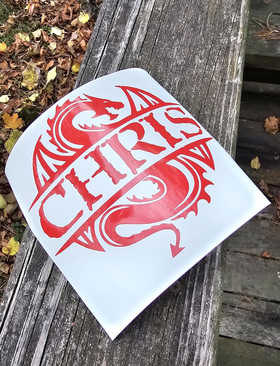 Personalized Dragon Monogram Vinyl Decal, Vinyl Sticker, Car Decal ...