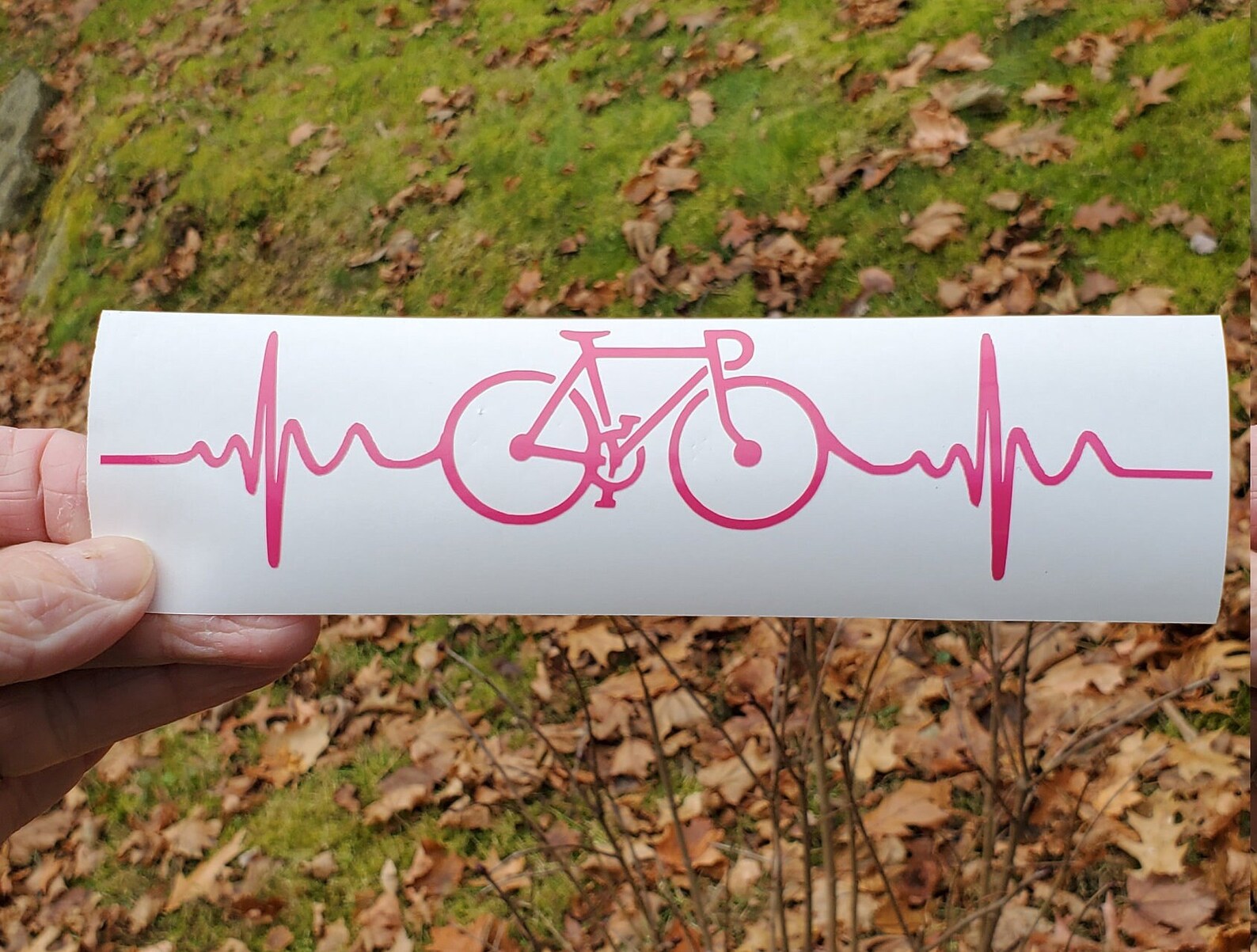 Bicycle Heartbeat Vinyl Sticker Vinyl Decal Car Decal - Etsy