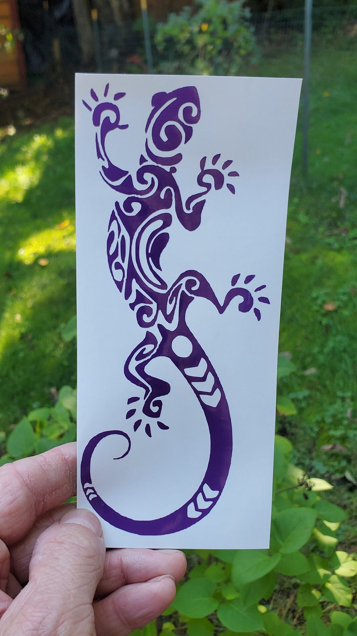 Tribal Lizard Vinyl Decal, Car Decal, Window Decal, Laptop Sticker ...