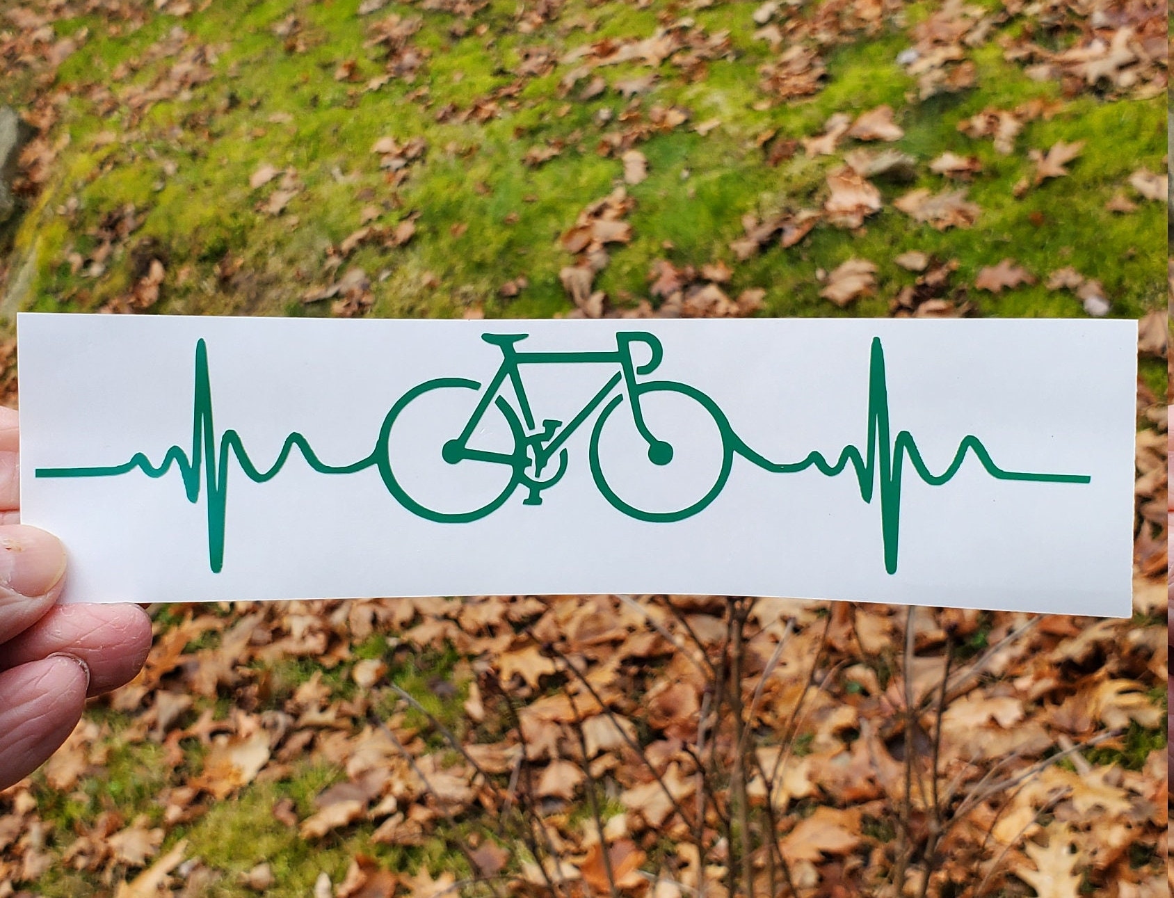 Bicycle Heartbeat Vinyl Sticker Vinyl Decal Car Decal - Etsy