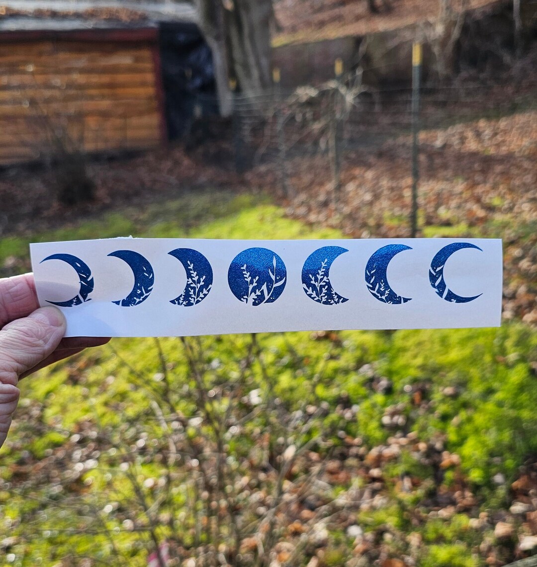 Moon Phases Vinyl Decal, Vinyl Sticker, Scrapbook, Car Window, Car ...