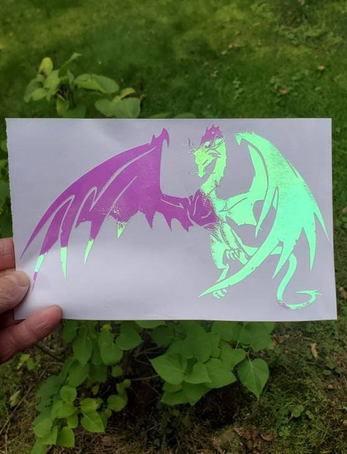 Flying Dragon Vinyl Decal Vinyl Sticker Fantasy Decal - Etsy
