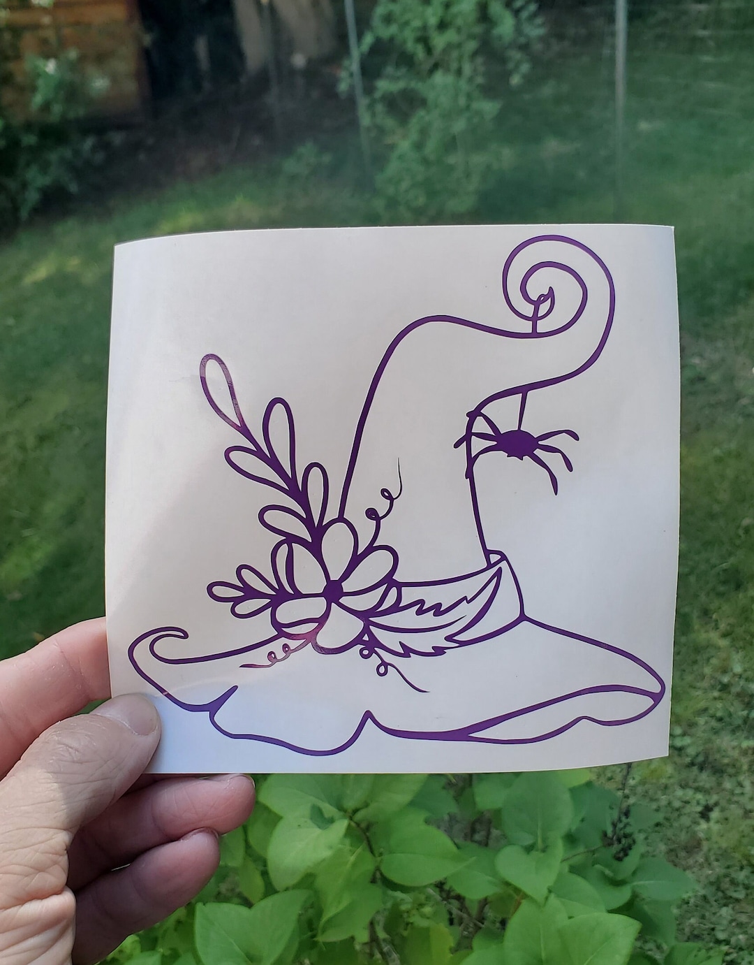 Witches Hat Vinyl Decal, Witch Decal, Witch Sticker, Car Decal, Window ...