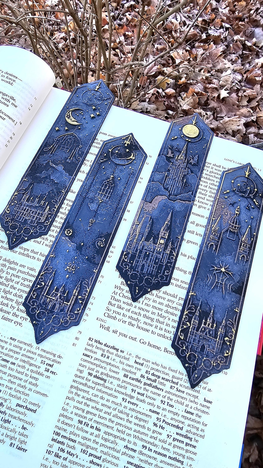Enchanted Fantasy Bookmark Set, Book Accessories, 3d Printed, Teacher ...