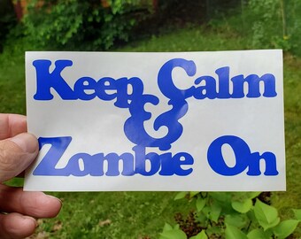 Zombie Bumper Sticker - Etsy