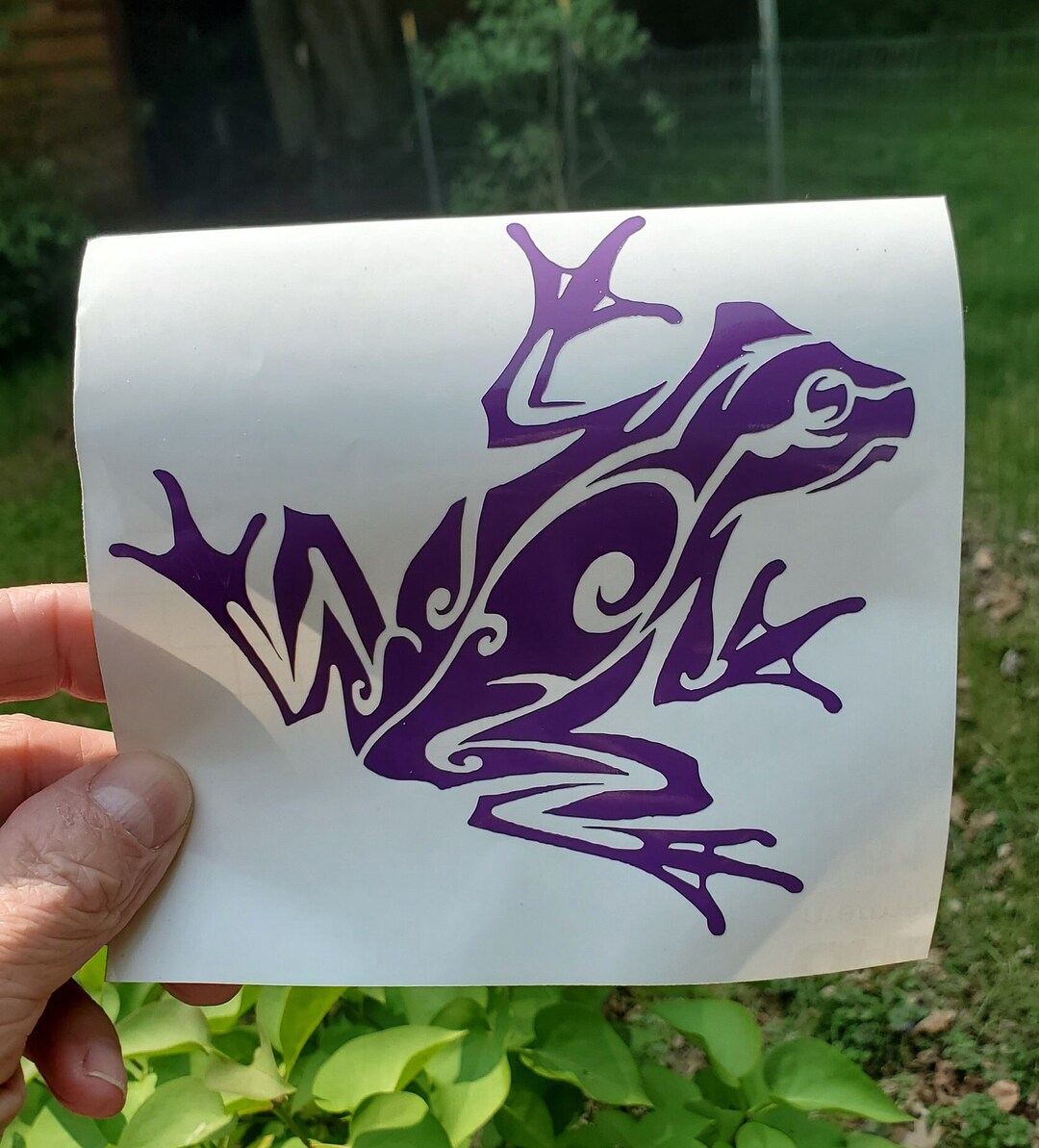 Tribal Frog Vinyl Decal, Car Decal, Window Decal, Laptop Sticker, Vinyl ...