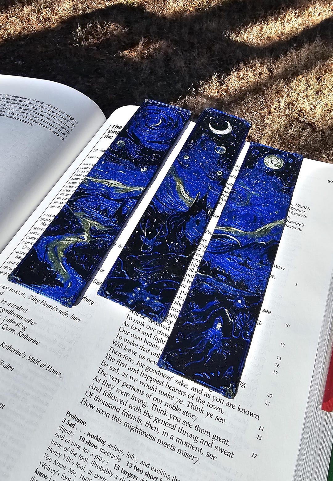 Enchanted Starry Night Bookmark Set, Book Accessories, 3d Printed ...