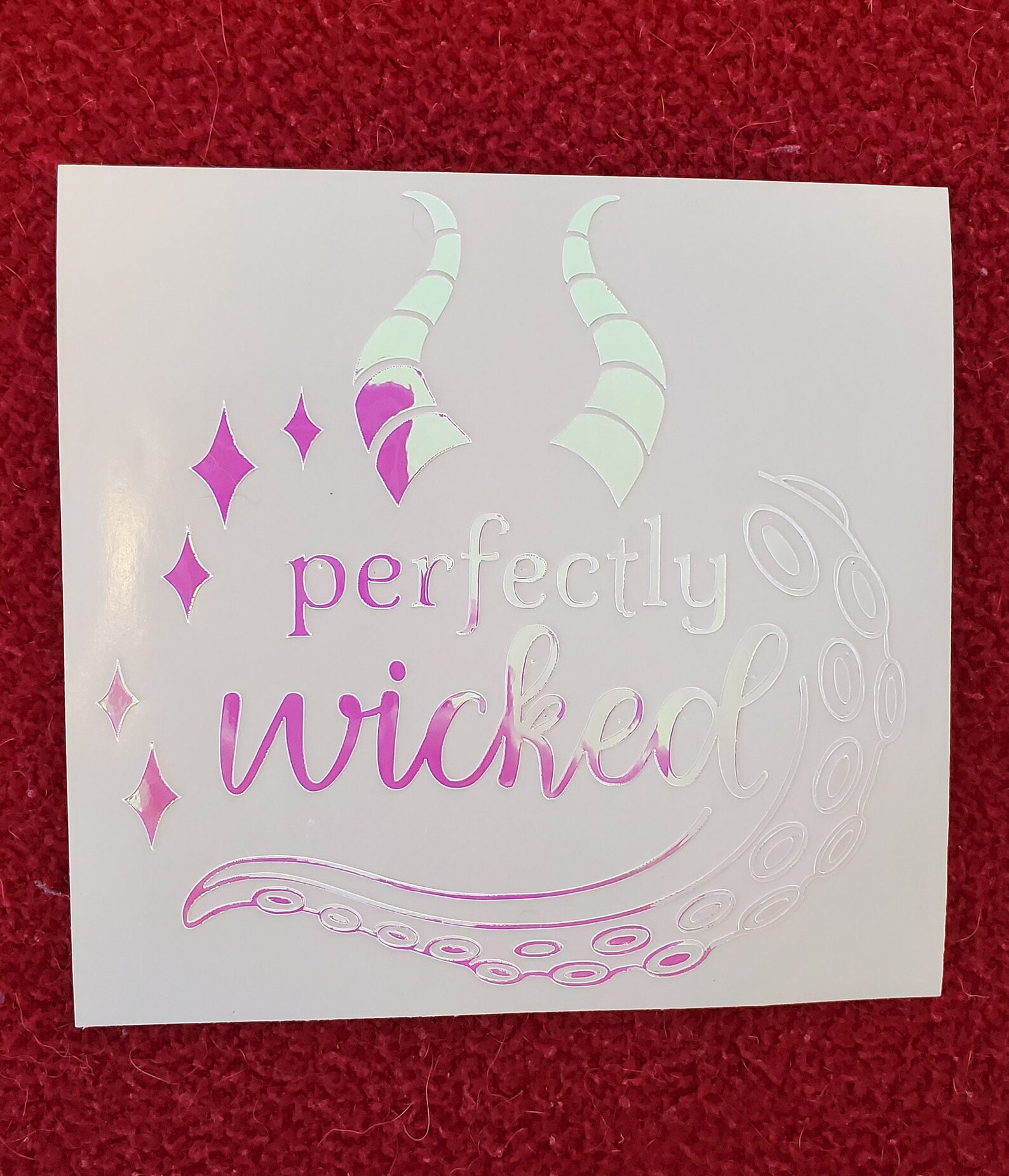 Perfectly Wicked, Vinyl Sticker, Vinyl Decal, Car Window, Bumper ...