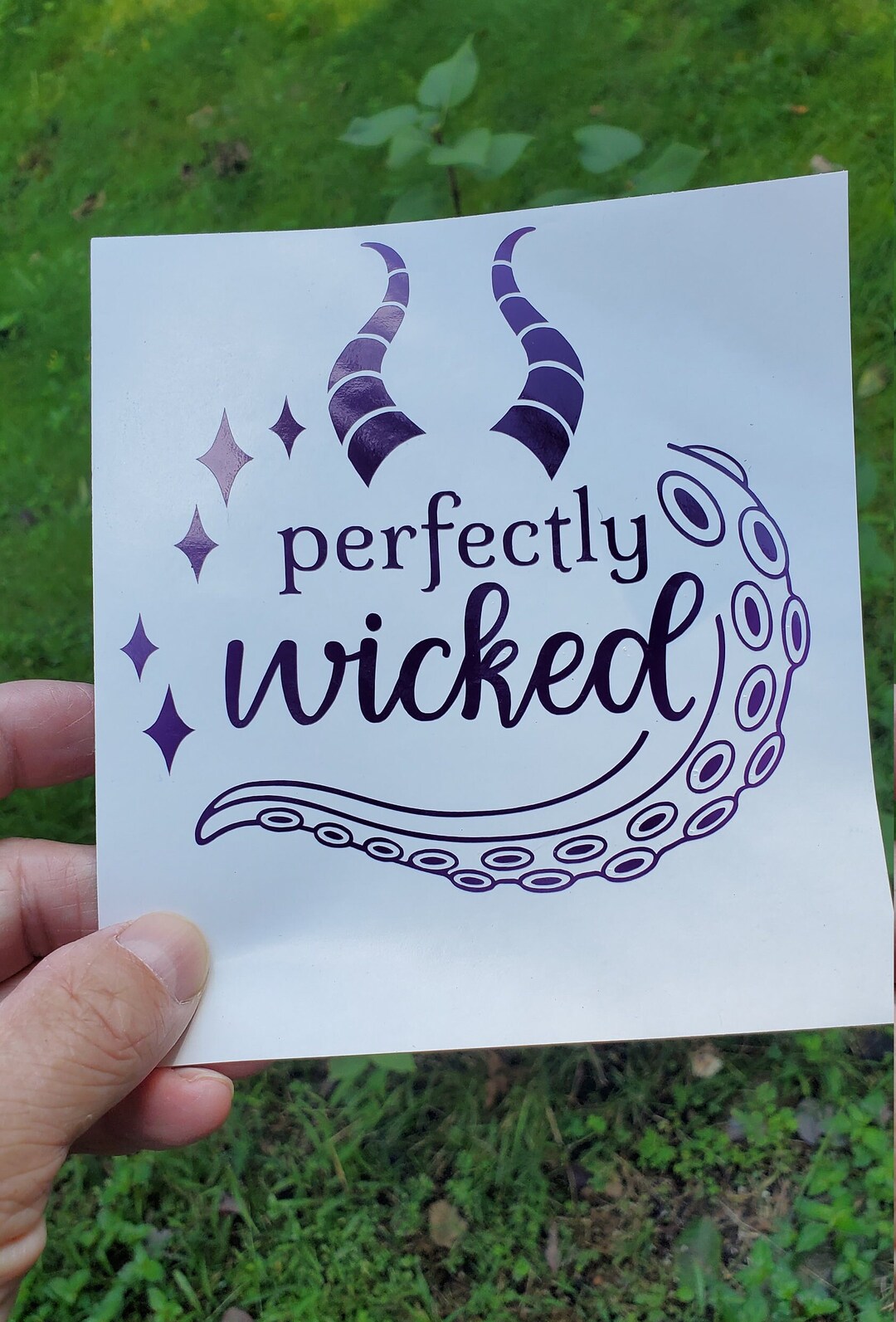 Perfectly Wicked, Vinyl Sticker, Vinyl Decal, Car Window, Bumper ...
