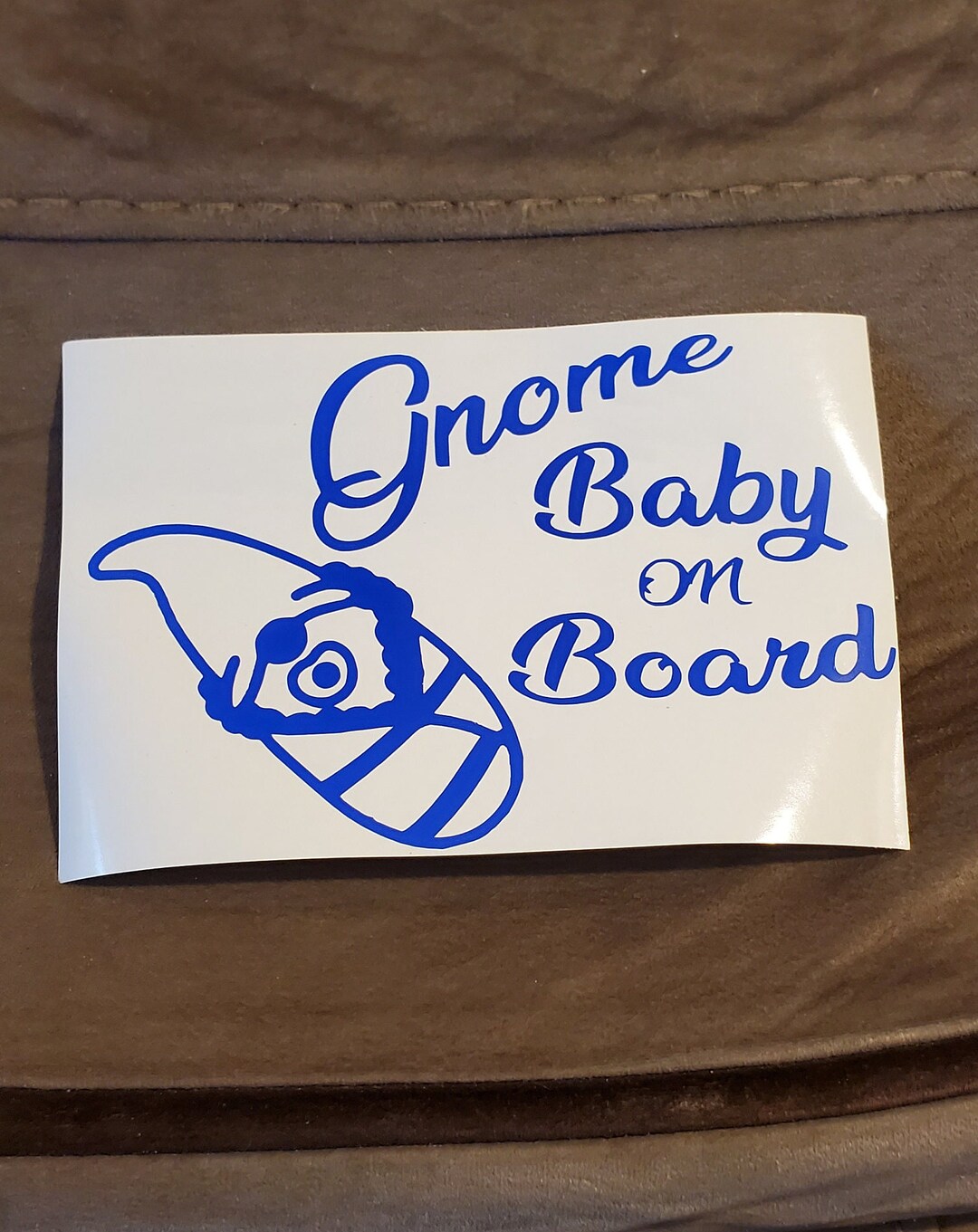 Gnome Baby on Board Vinyl Decal, Window Decal, Car Decal, Bumper ...
