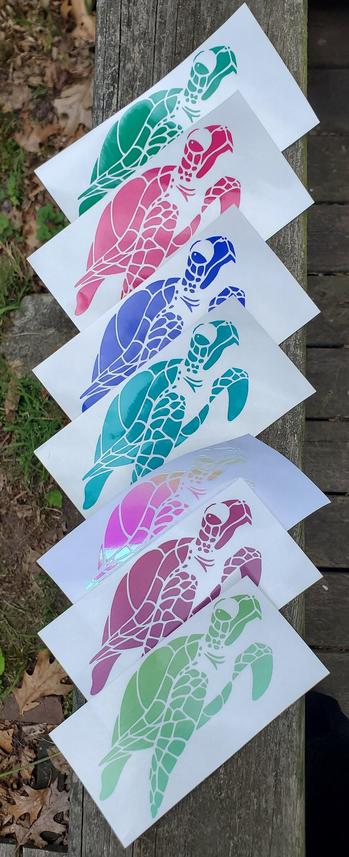 Sea Turtle Vinyl Decal Turtle Decal Turtle Sticker Car - Etsy