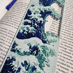 Japanese Great Wave Bookmark, Book Accessories, 3d Printed, Teacher ...