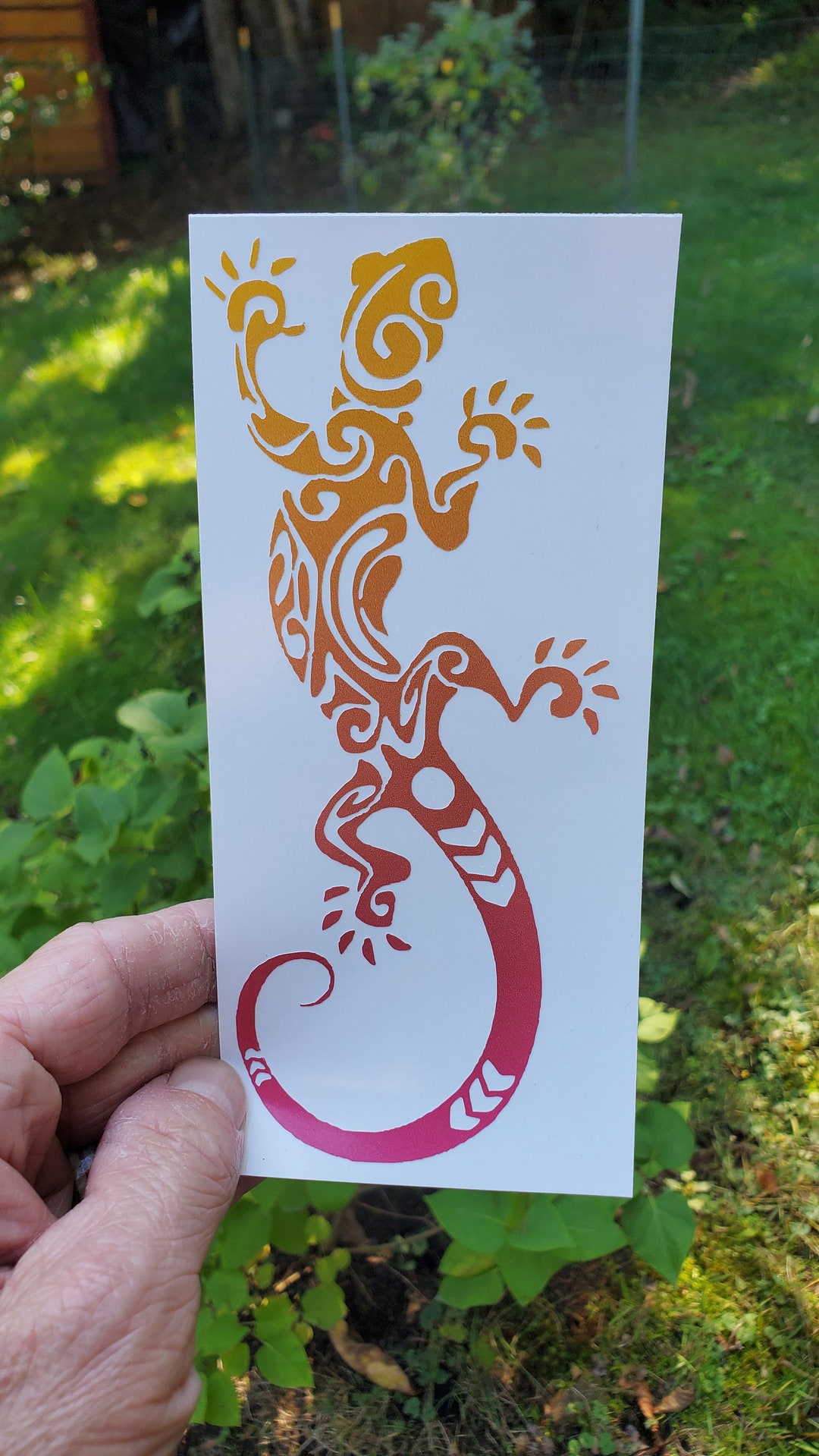 Tribal Lizard Vinyl Decal, Car Decal, Window Decal, Laptop Sticker ...