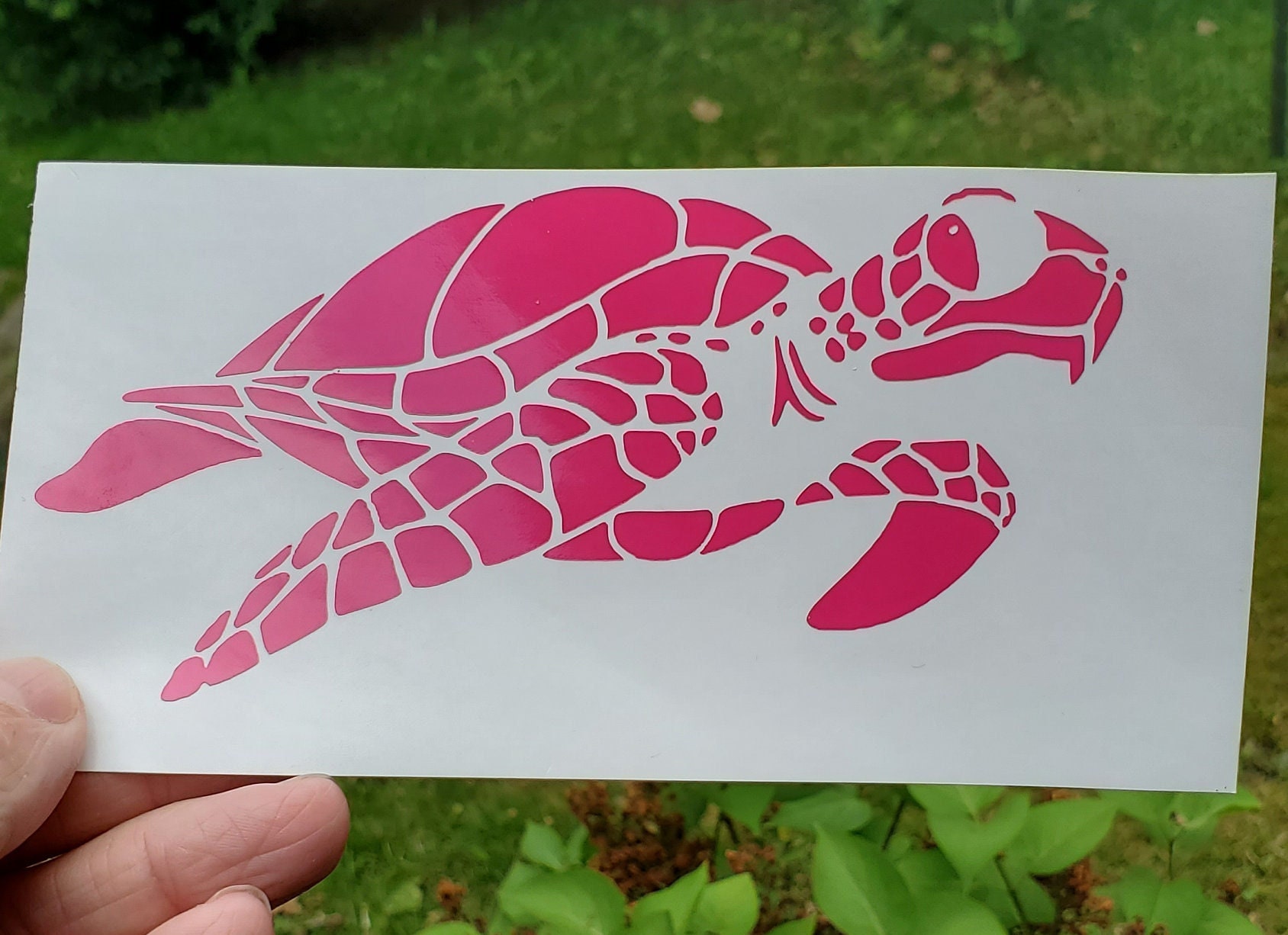 Sea Turtle Vinyl Decal Turtle Decal Turtle Sticker Car - Etsy