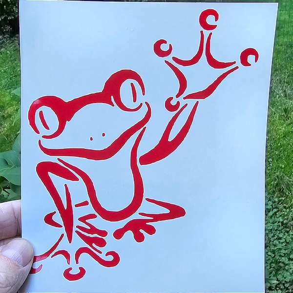 Peace Frog Decal - Etsy
