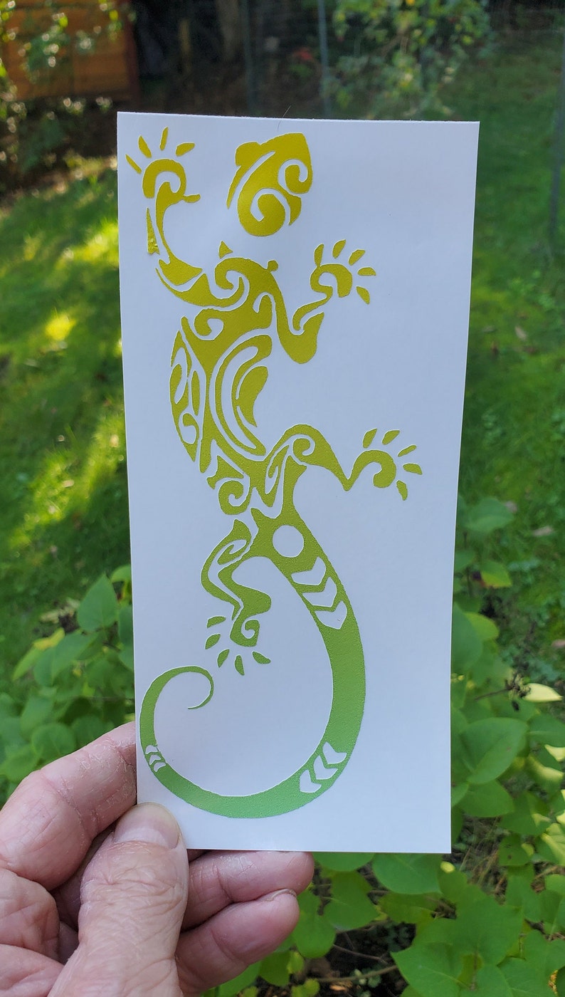 Tribal Lizard Vinyl Decal Car Decal Window Decal Laptop - Etsy