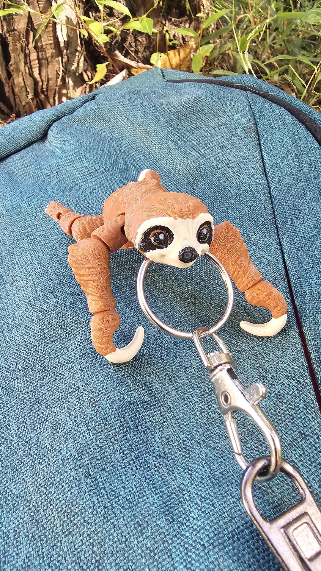 Articulated Sloth Keychain, Sloth Fidget Toy, Fidget Toy, Zipper Pull ...