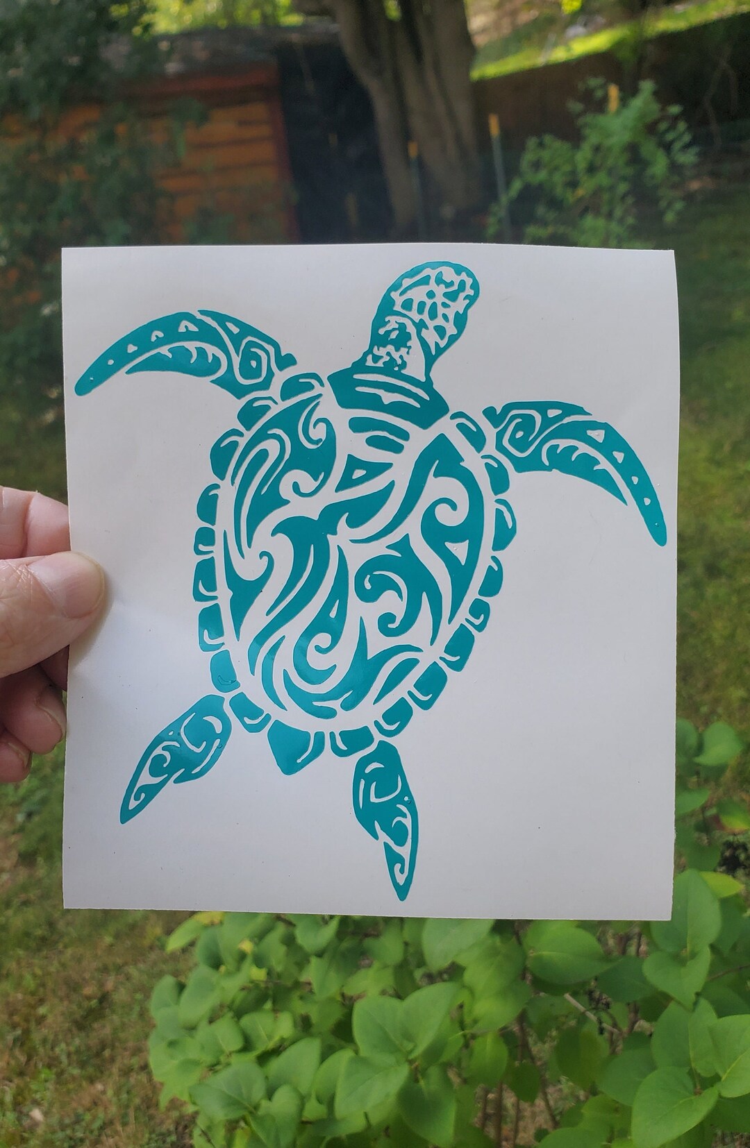Sea Turtle Vinyl Decal, Turtle Decal, Turtle Sticker, Car Decal, Window ...