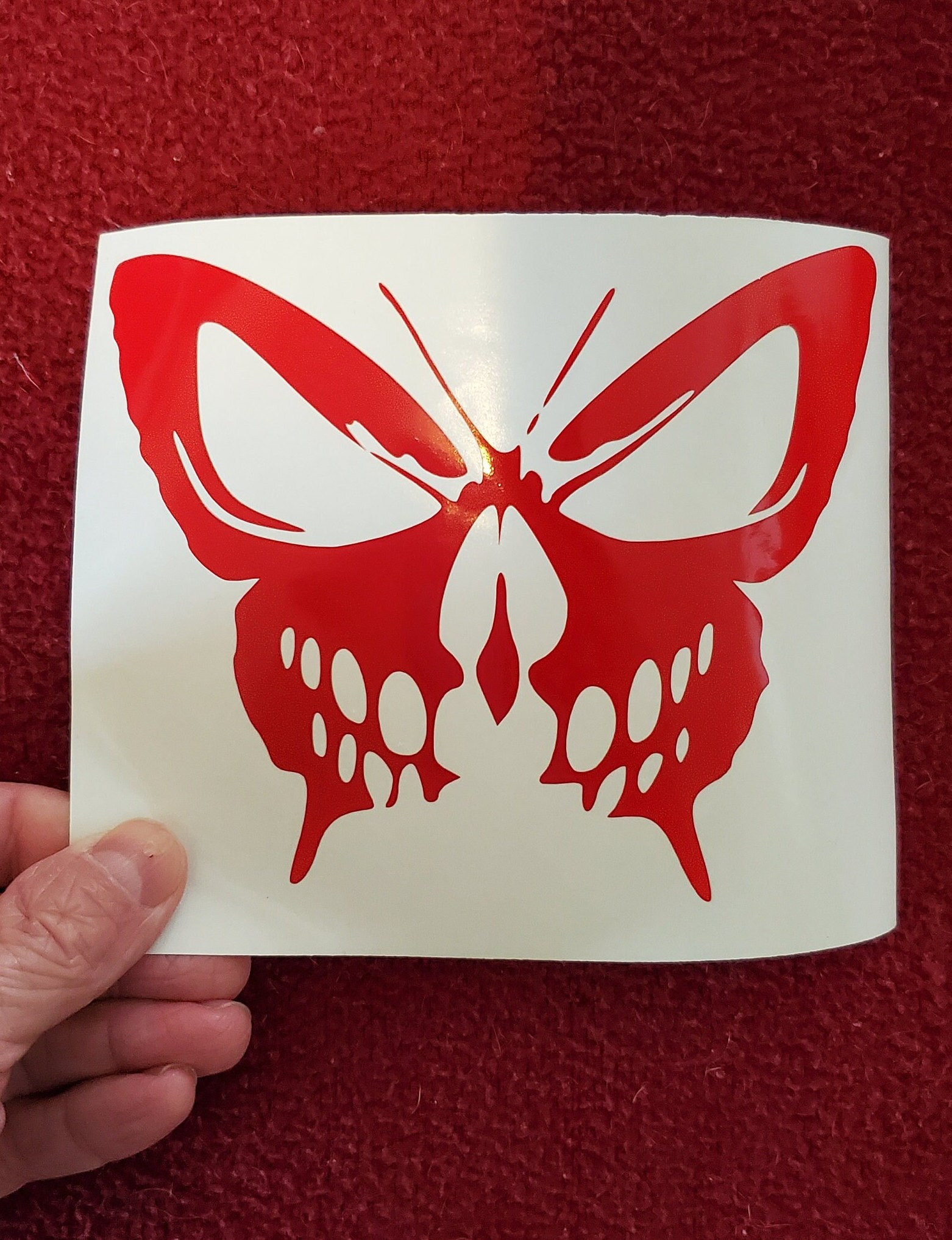 Butterfly Skull Vinyl Decal Vinyl Sticker Bumper Sticker | Etsy