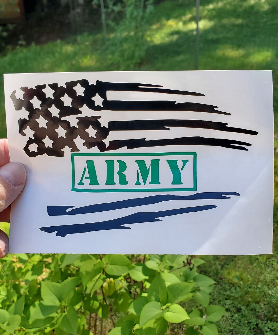 Army Flag Vinyl Decal, Army Decal, Army Sticker, Flag Sticker, Flag ...