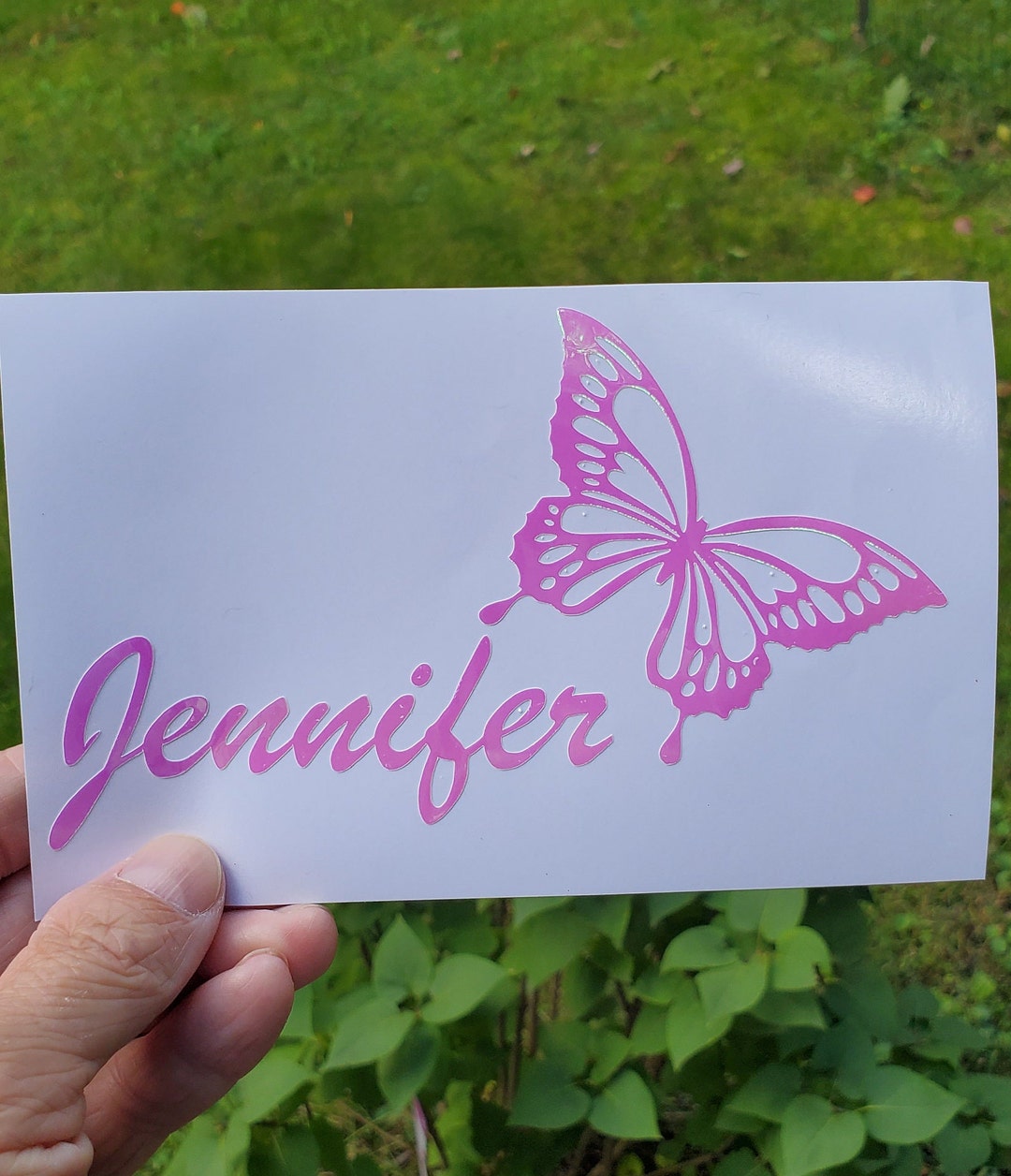 Butterfly Personalized Name Decal, Vinyl Decal, Vinyl Sticker ...