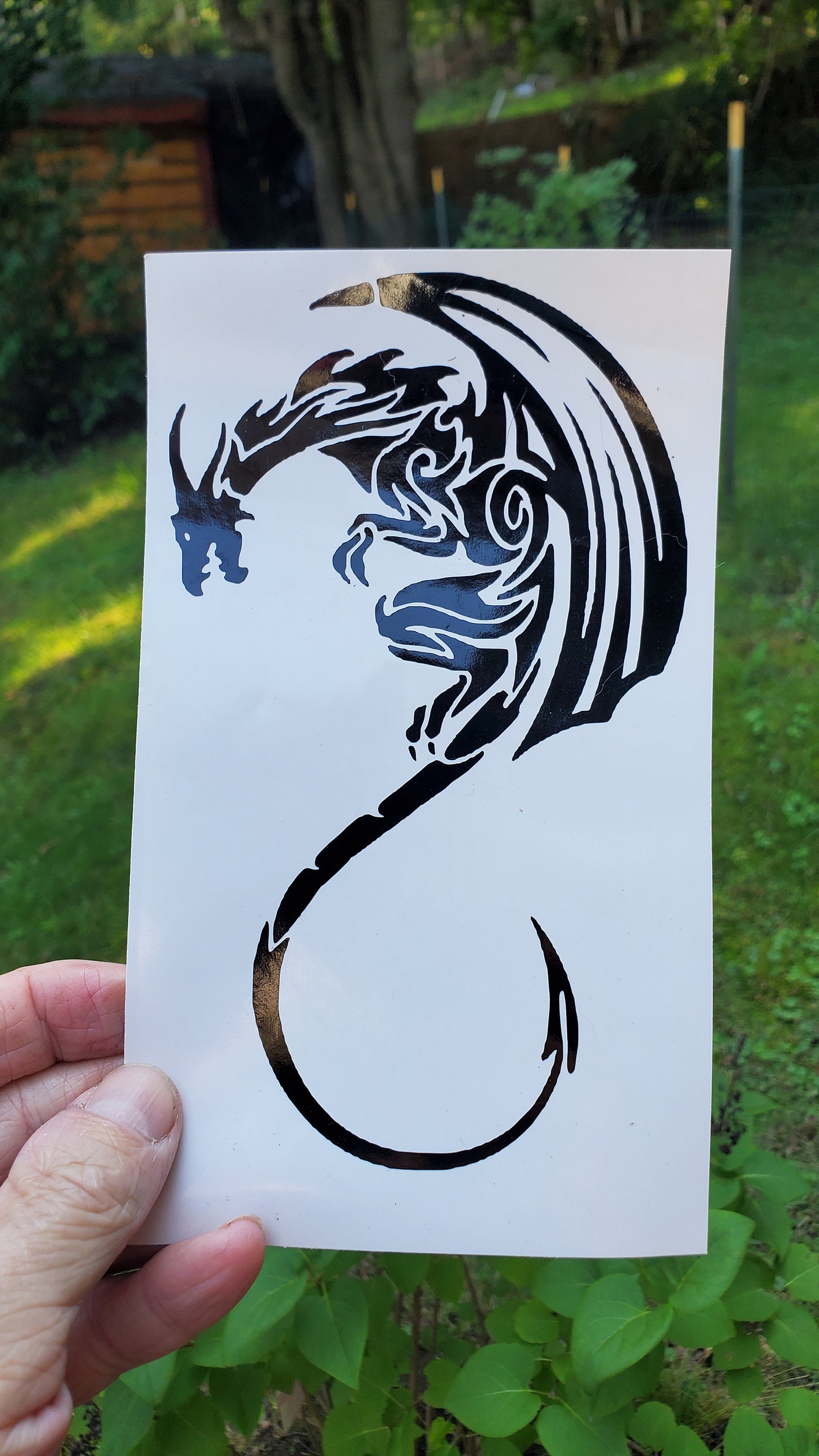 Flying Dragon Vinyl Decal Vinyl Sticker Fantasy Decal - Etsy