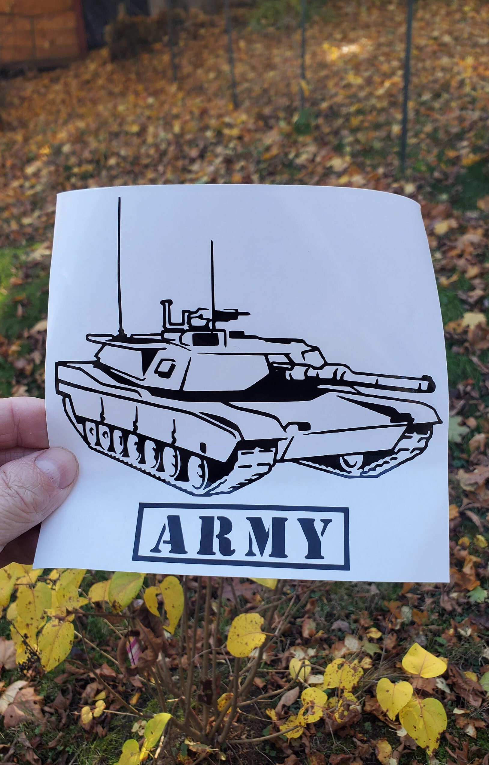 Army Decal Tank Decal Car Decal Bumper Sticker Window - Etsy