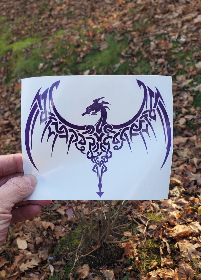 Celtic Dragon Vinyl Decal Window Decal Car Decal Bumper - Etsy
