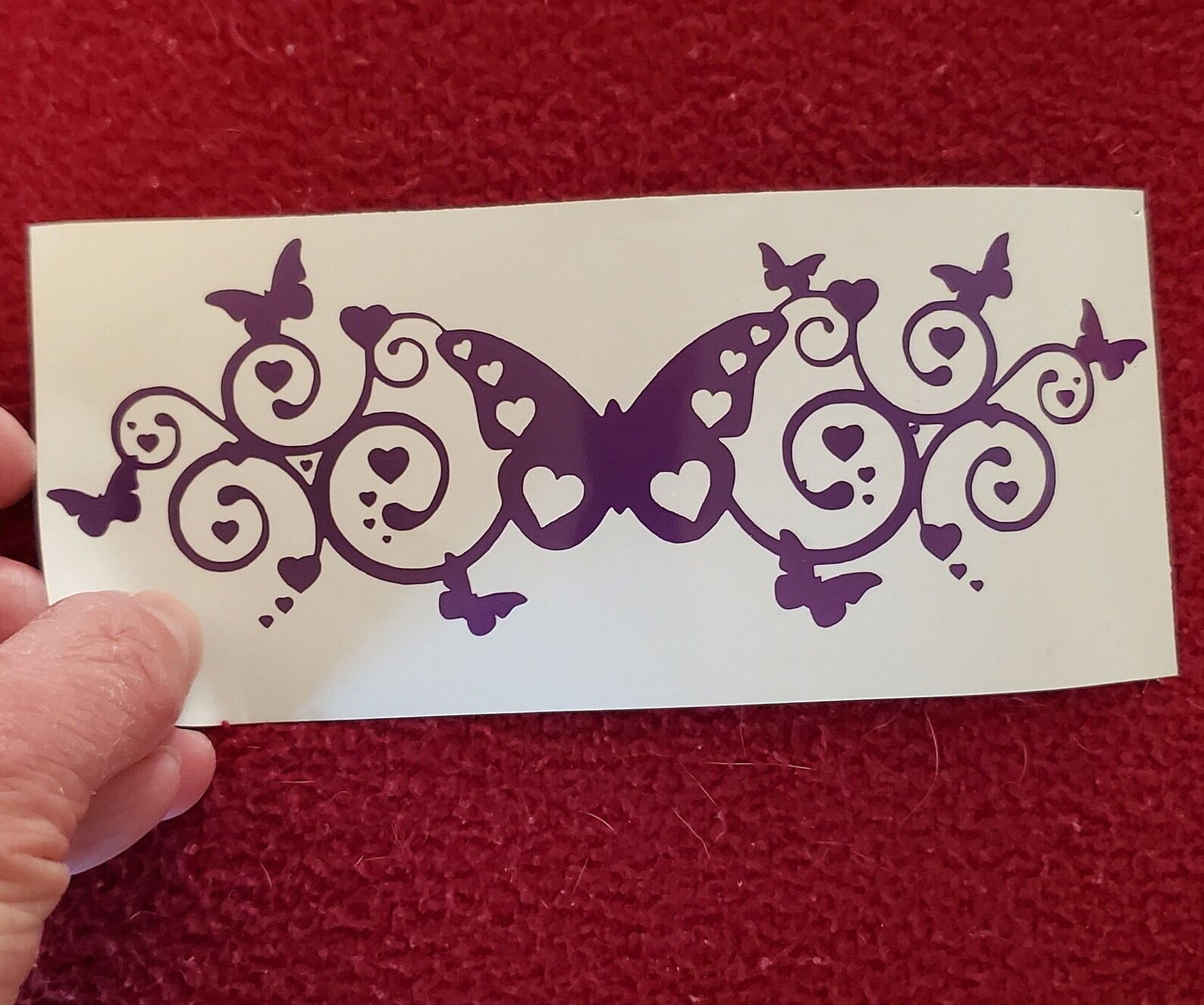 Butterfly Hearts Vinyl Decal Butterfly Decal Butterfly - Etsy