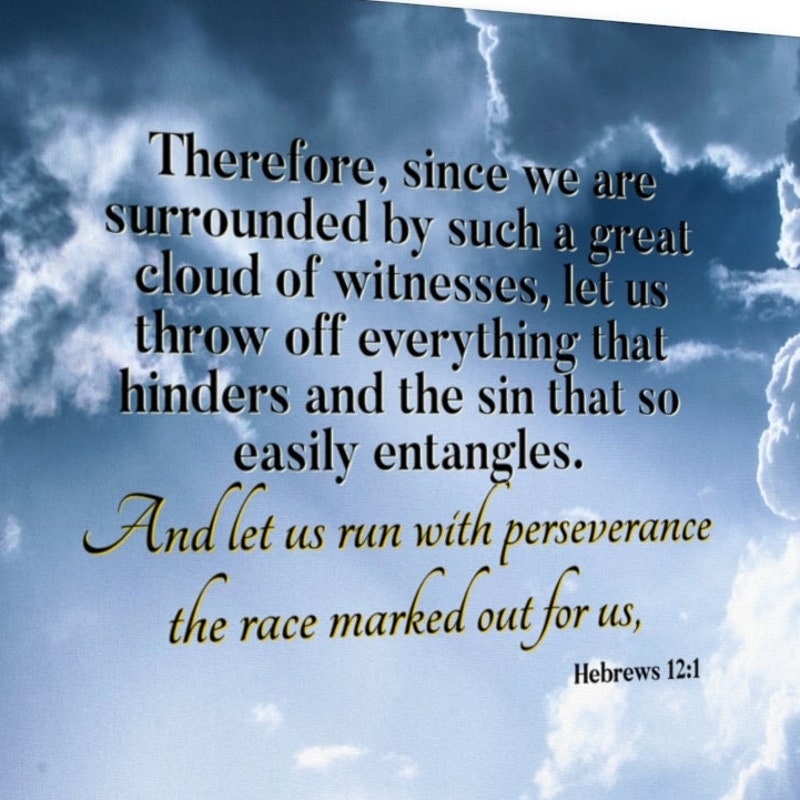 Hebrews 12 1 - Etsy