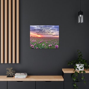 Psalm 27:4 Canvas Gallery Art| Bible Verse Wall Art, Scripture ...