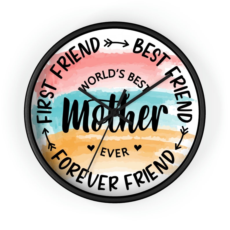 Best Mother Ever Wall Clock Best Mom Clock Mom Gift Wall - Etsy
