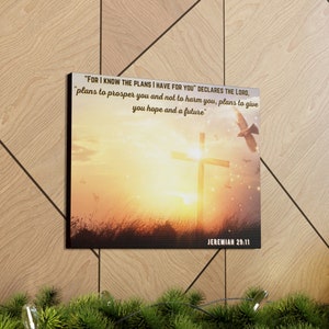Jeremiah 29:11 Canvas| Bible Verse Wall Art,scripture Wall Print,jesus ...
