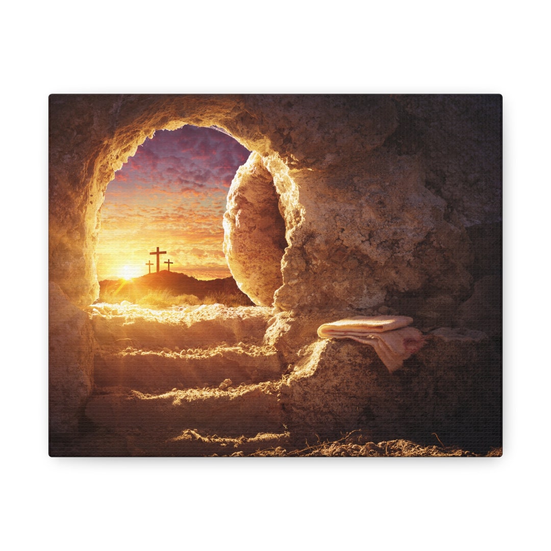 He is Risen Canvas| Jesus Canvas Art, Christian Canvas Art-the Meaning ...