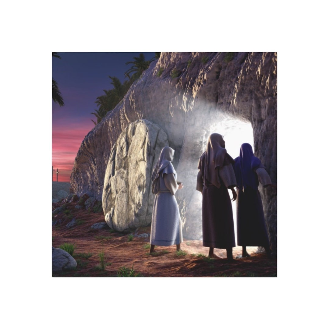 He is Risen Square Magnet, Jesus Message Magnet, Jesus Gift, Jesus ...