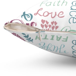 Inspiration Pillow | Fruit of the Spirit Square Pillow, All Over Print ...