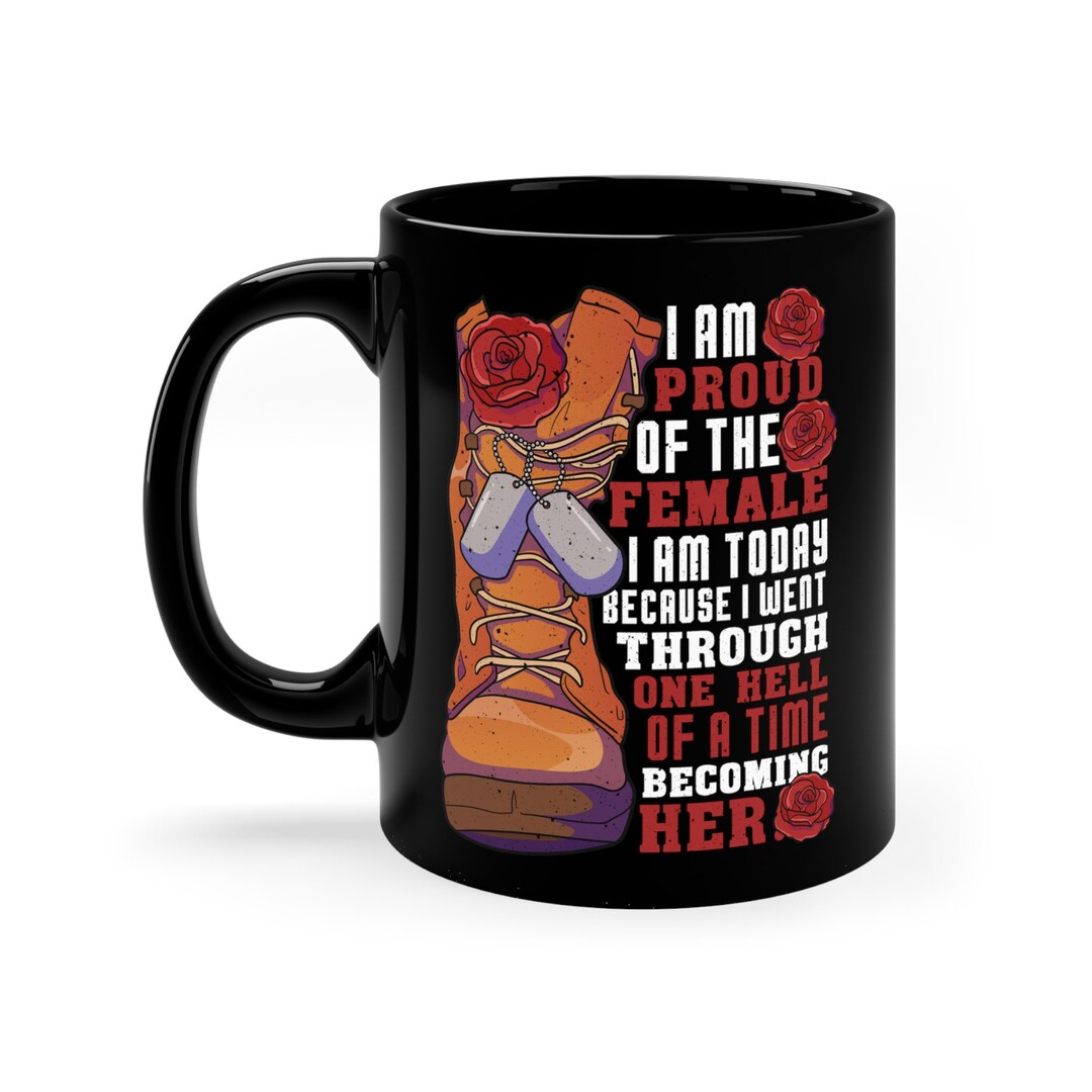 Female Veteran Mug| Proud Servicewoman Gift, Mom Gift, Veteran Woman ...