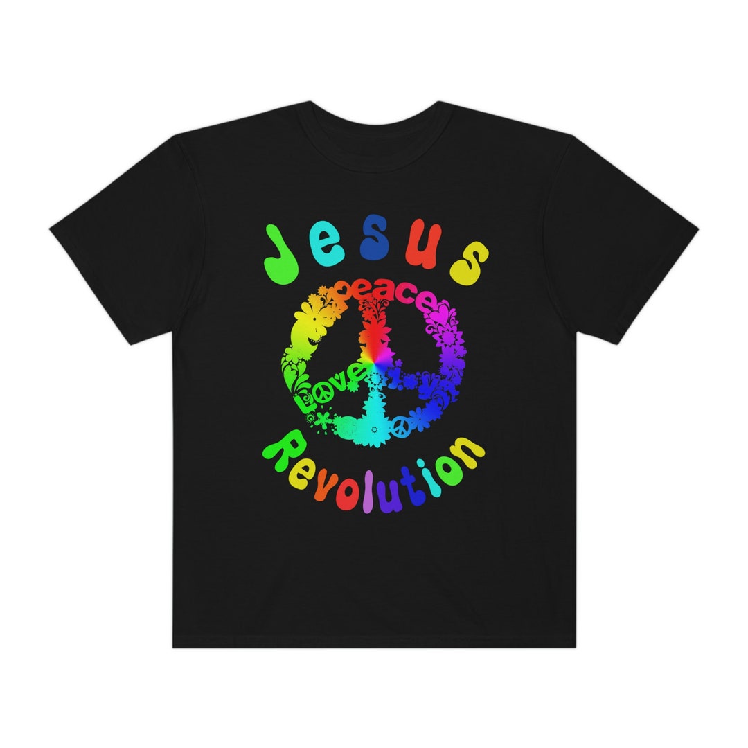 Jesus Revolution Tee |jesus Comfort Colors,jesus Tshirt, Jesus Retro ...