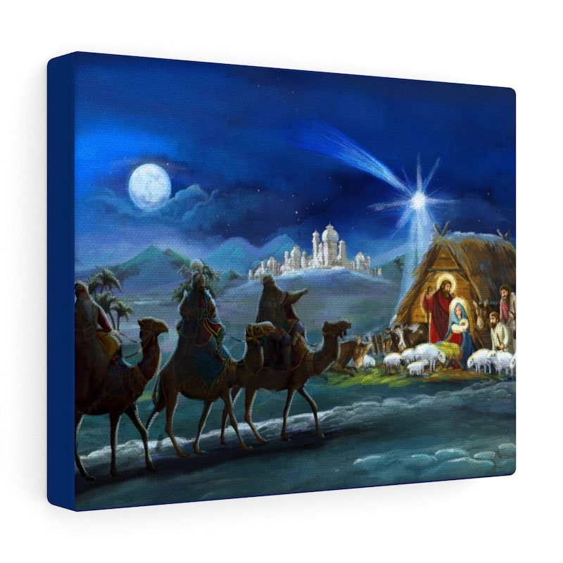 Nativity Painting - Etsy