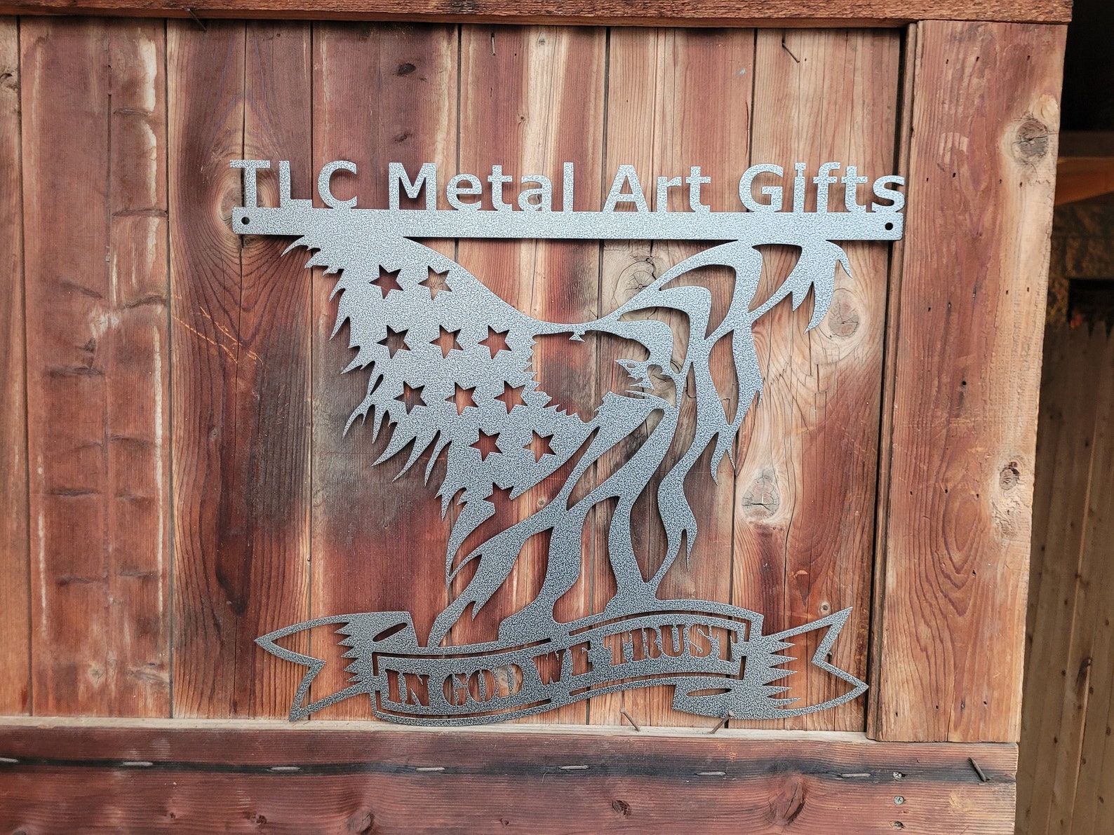 Personalized in GOD We Trust Metal Wall Art - Etsy