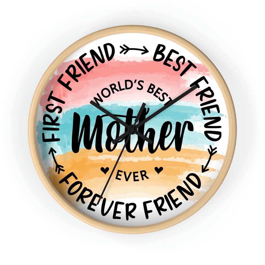 Best Mother Ever Wall Clock| Best Mom Clock, Mom Gift Wall Clock ...
